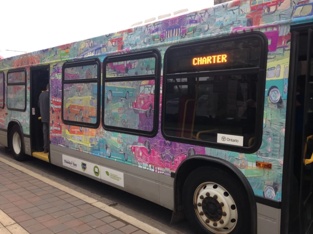 Transit Bus Moving Showcase Of Local Art - Your ThunderBay